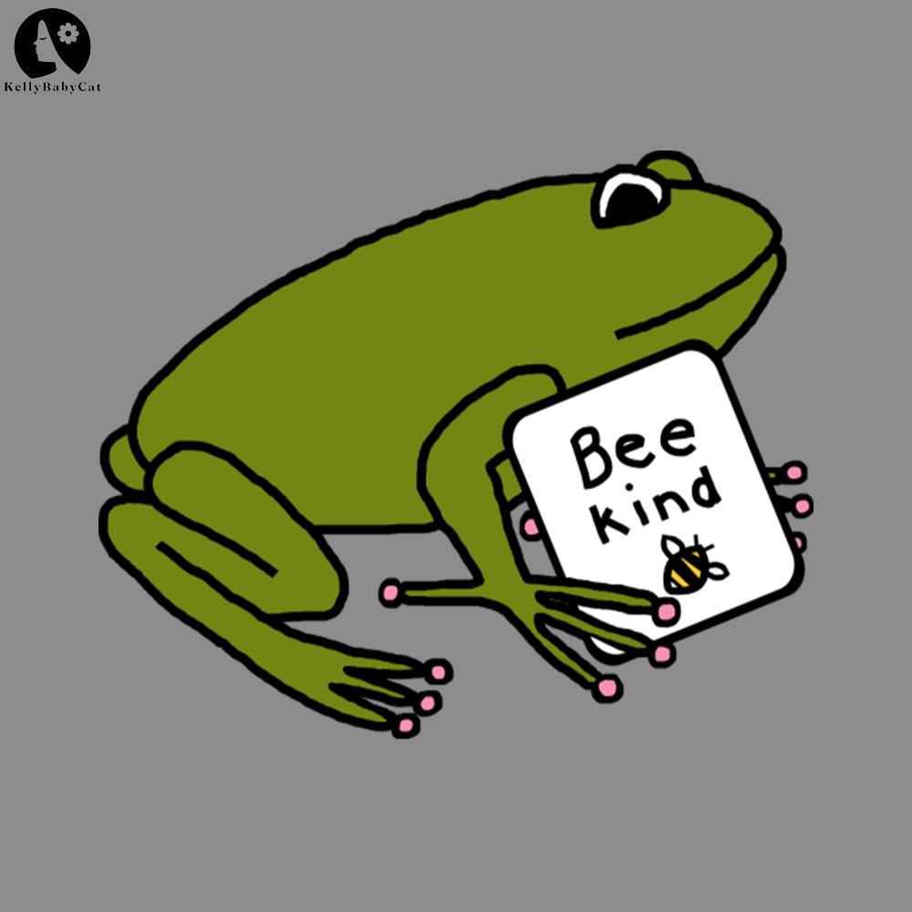 Bee Kind Frog Mental health PNG | Inspire Uplift