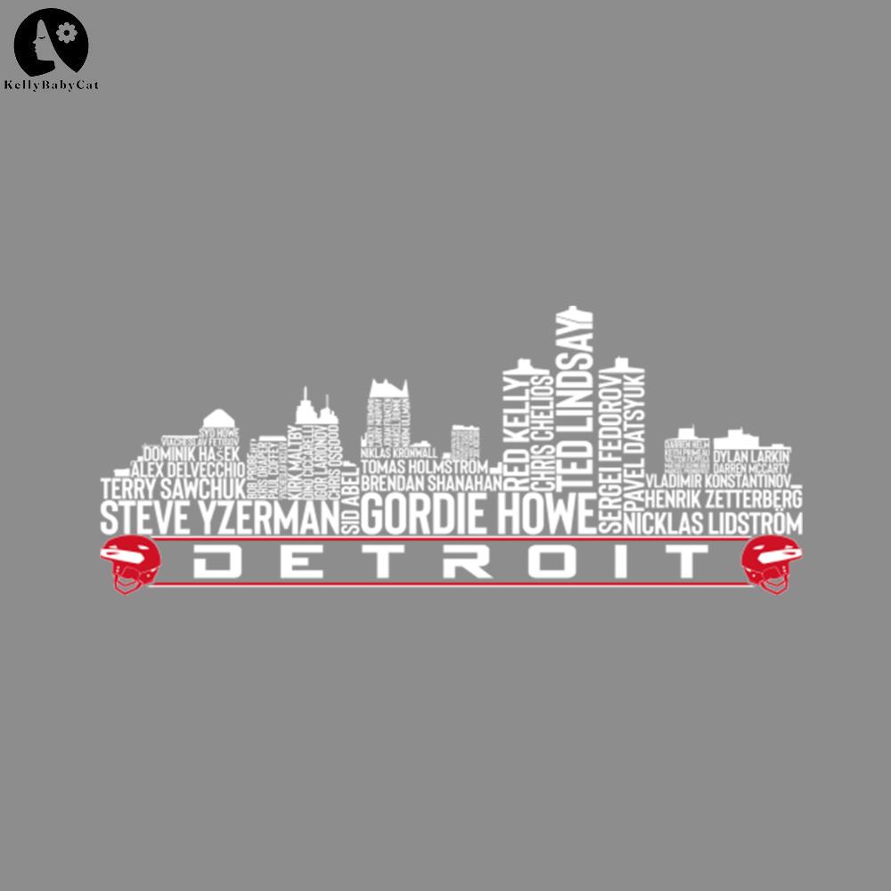 Detroit Hockey Team All Time Legends Detroit City Skyline Sp | Inspire ...