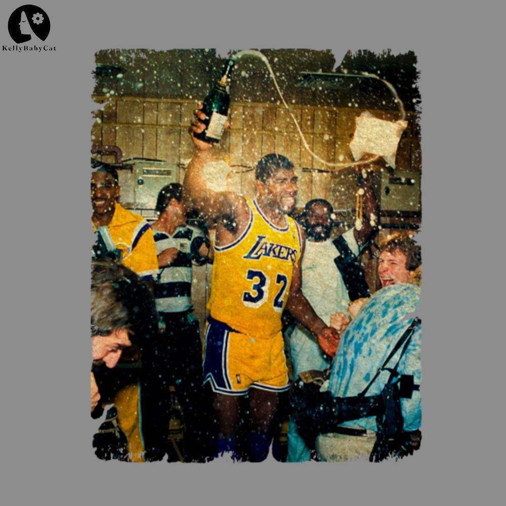 Magic Johnson in Celebrating The 1987 NBA Championship Sport | Inspire ...