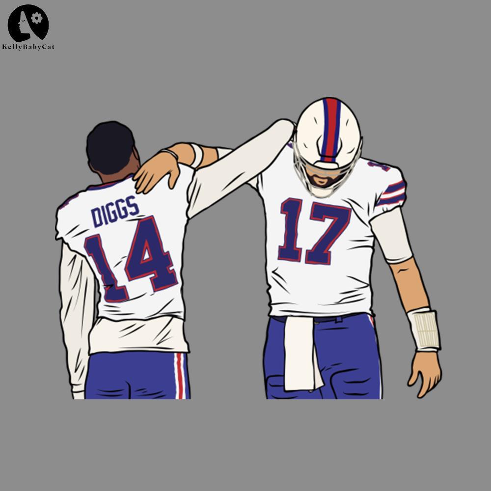 Stefon Diggs and Josh Allen Celebration Sports PNG download | Inspire ...