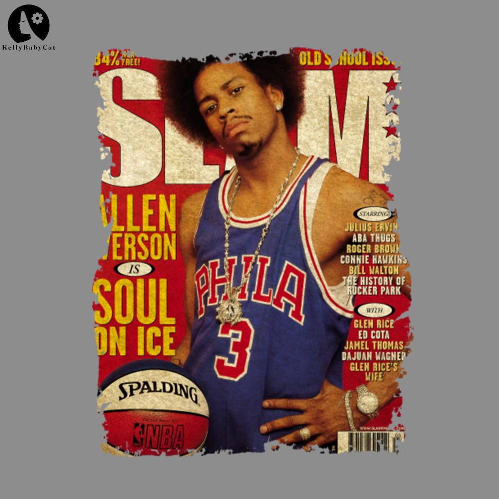 Allen Iverson Slam Cover Sports PNG download | Inspire Uplift