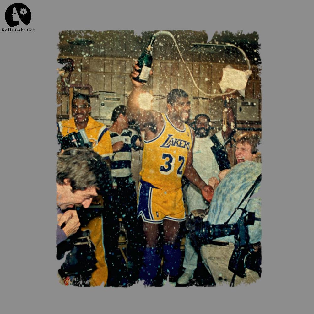 Magic Johnson Celebrating VictorySport PNG Basketball PNG d | Inspire ...