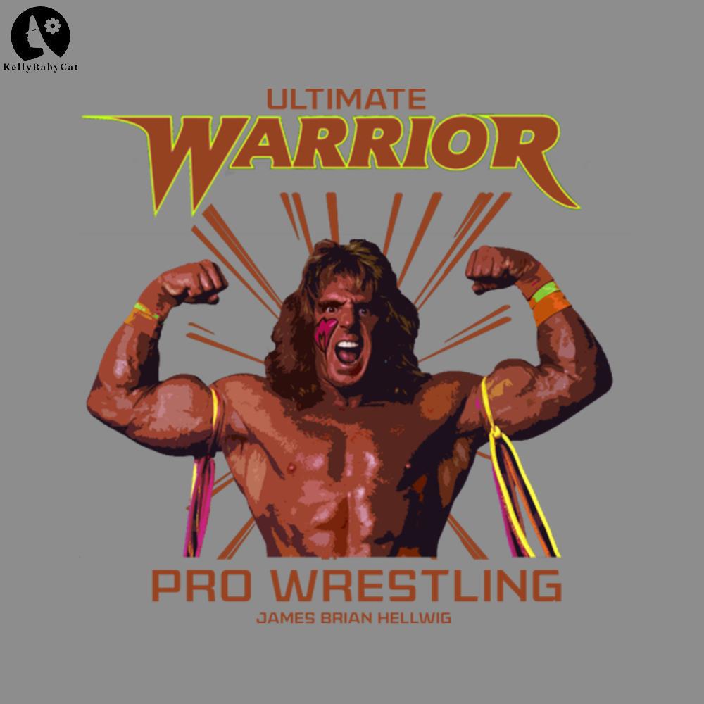 Pro Wrestling Ultimate Warrior Retro Warrior PNG download | Inspire Uplift