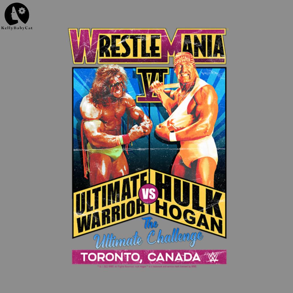 Ultimate Warrior Vs Hulk Hogan Wrestlemania Vintage Warrior | Inspire ...
