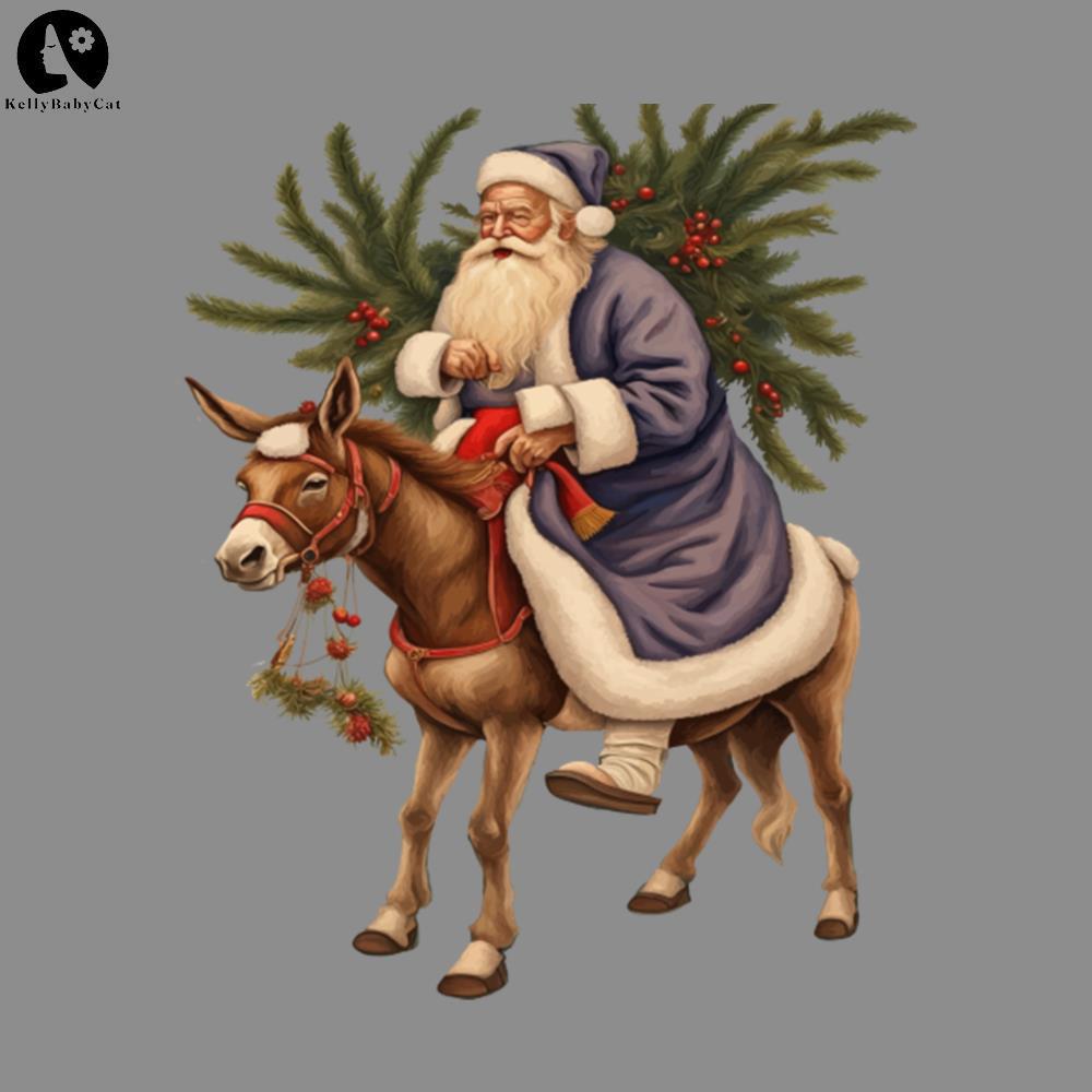 Olde German Father Christmas Riding A Donkey Cut Out Valenti | Inspire ...