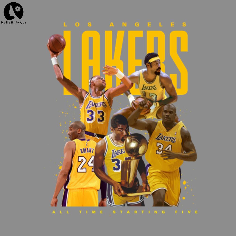 Los Angeles Lakers All Time Starting Five Funny Animal PNG d | Inspire ...