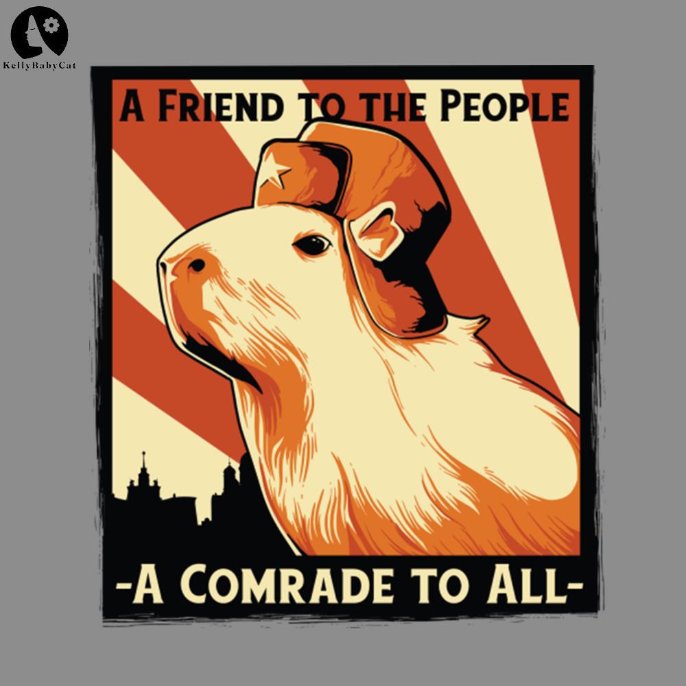 SOVIET CAPYBARA Funny PNG, Cute Animal PNG download | Inspire Uplift