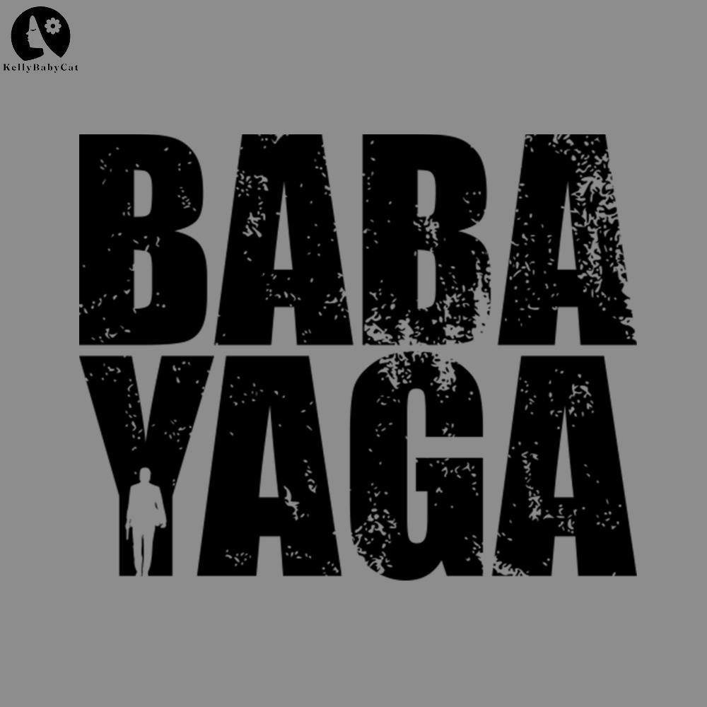 John Wick BABA YAGA Black Distressed Text Typography PNG dow | Inspire ...