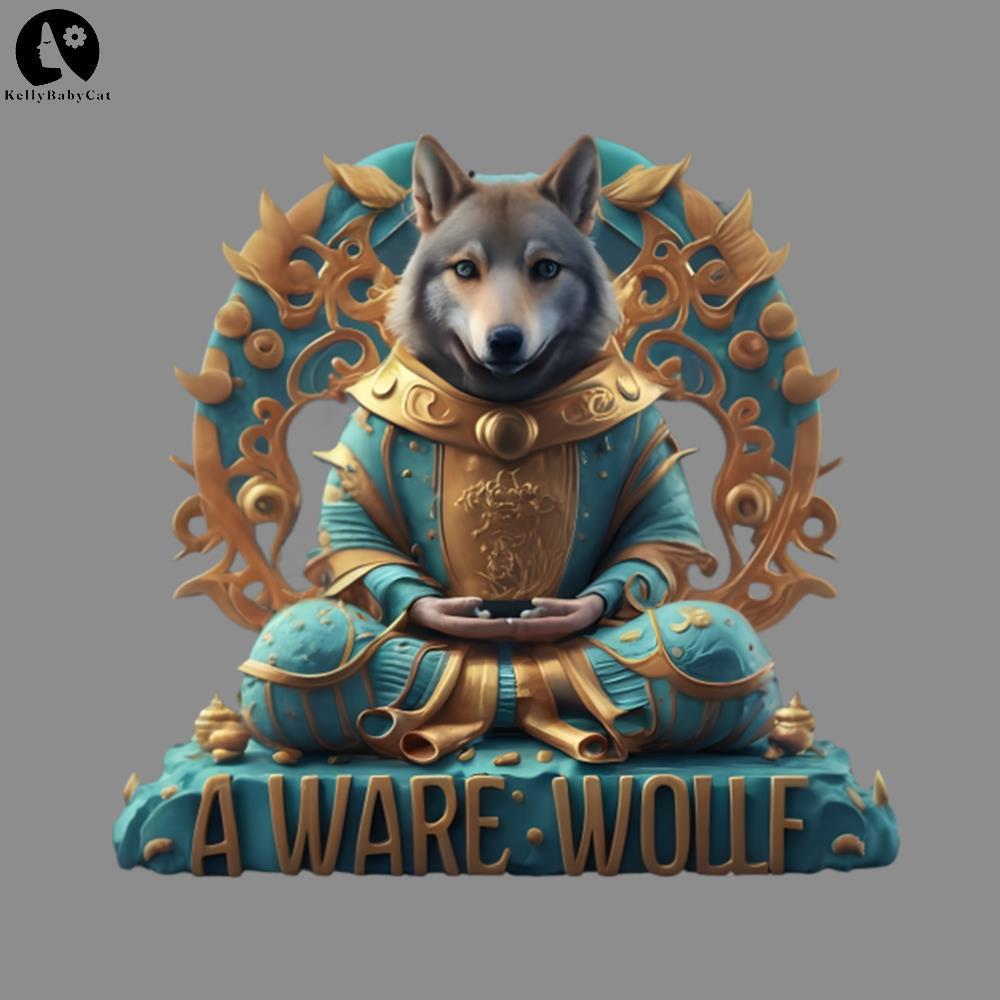 Aware wolf design PNG download | Inspire Uplift