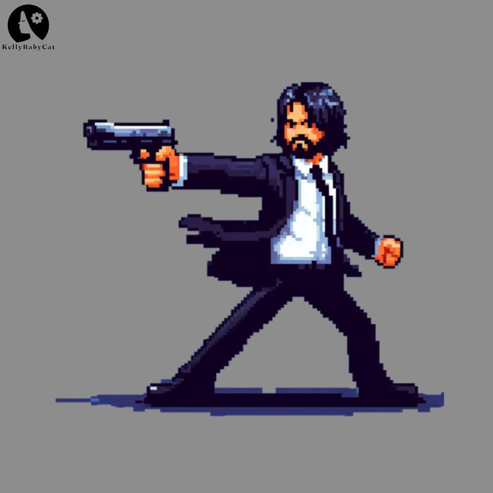 8BIT JOHN WICK PNG download | Inspire Uplift