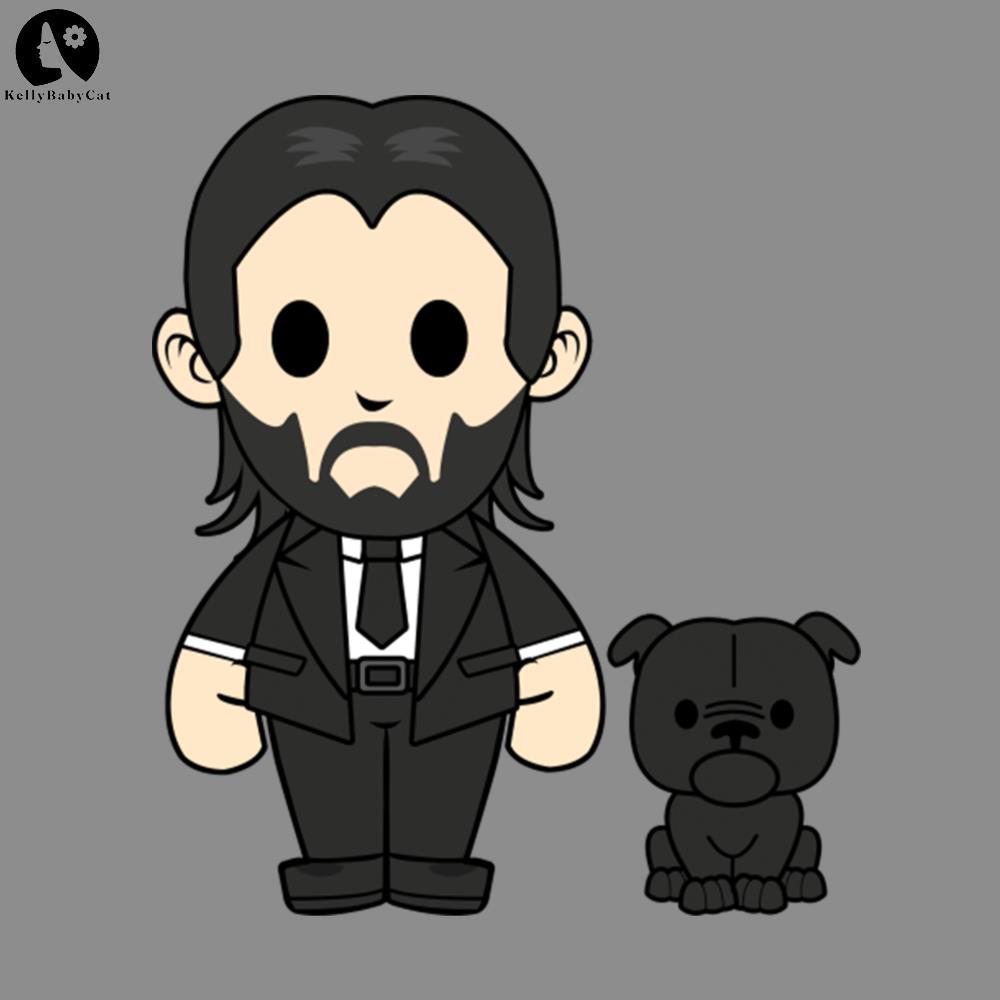 John Wick Chibi PNG download - Inspire Uplift