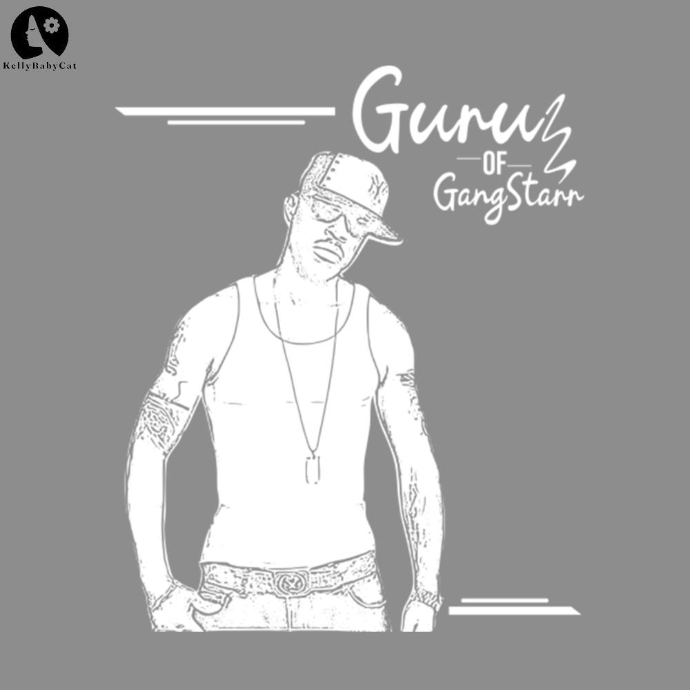 Guru of Gang Starr Rapper PNG, Hip Hop PNG download | Inspire Uplift