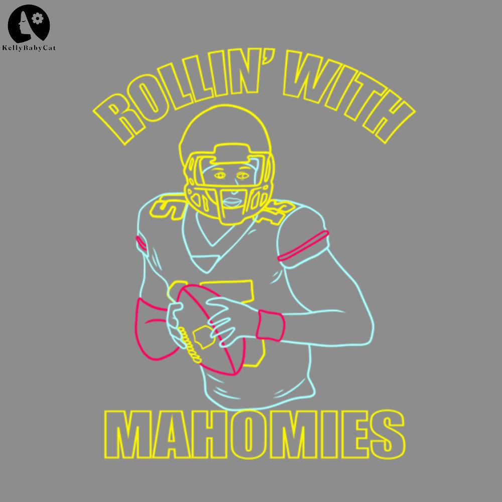 Rollin with Mahomes Football PNG download | Inspire Uplift