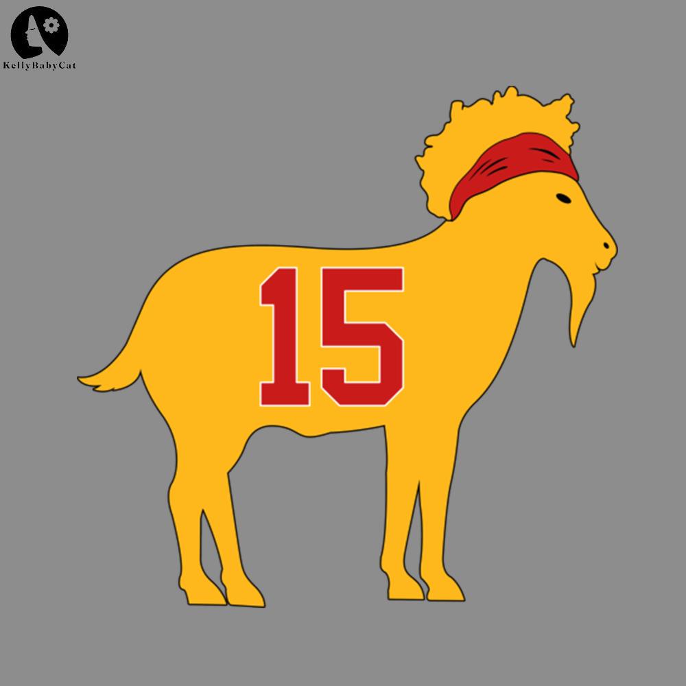 Kansas City Chiefs Patrick Mahomes GOAT 15 Football PNG down | Inspire ...