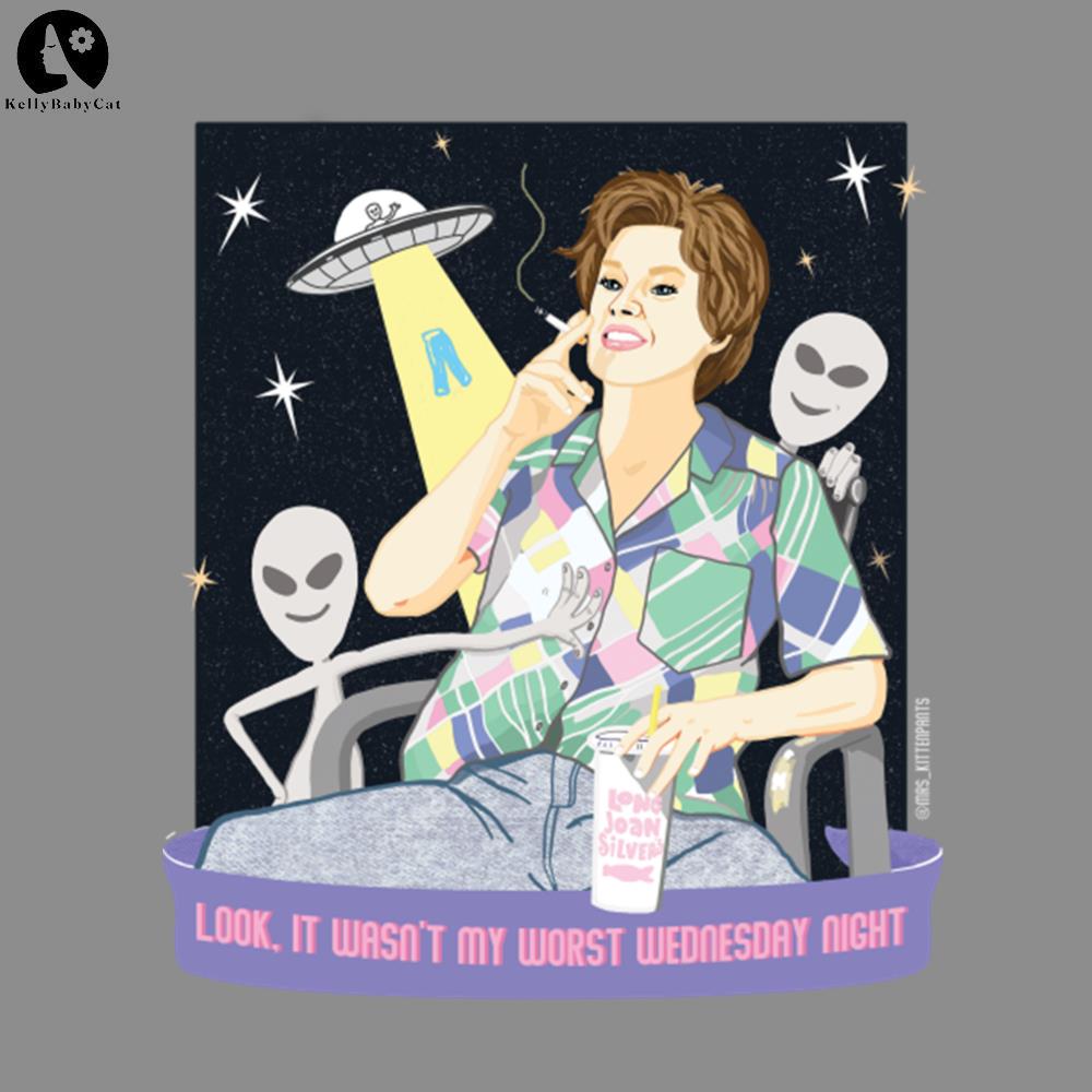 Kate McKinnon SNL Alien Abduction Threes Company PNG | Inspire Uplift