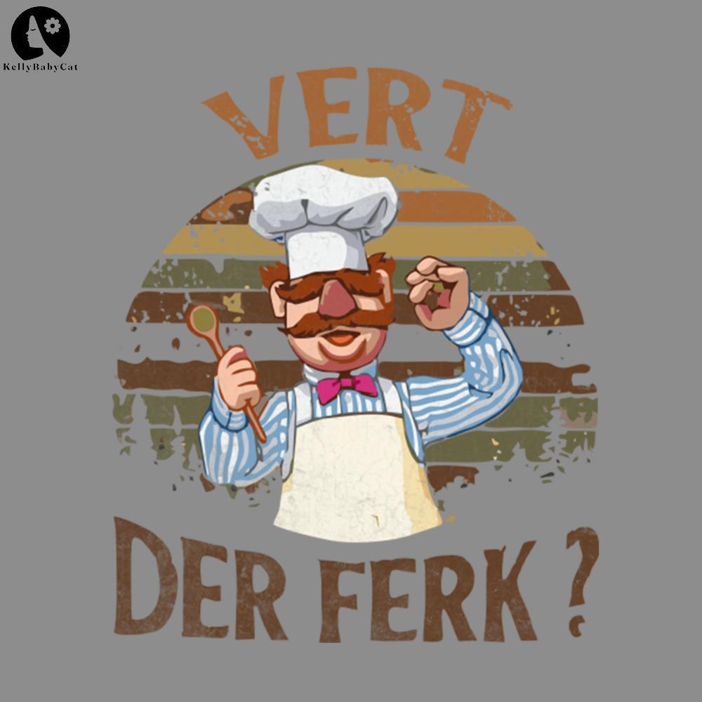 the swedish chef vert der ferk Threes Company PNG | Inspire Uplift