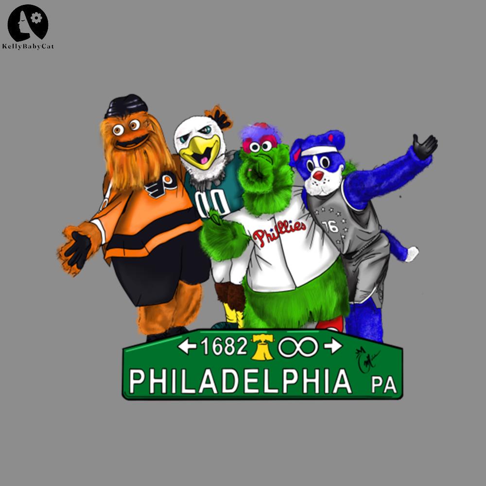 Philly Mascots Threes Company PNG | Inspire Uplift