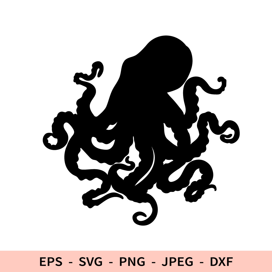 Octopus Svg Animal Dxf Ocean Svg File for Cricut Sea Creatur | Inspire ...