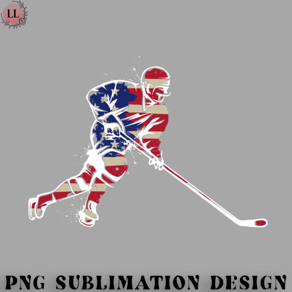 Hockey PNG Ice Hockey Design for a Patriotic Ice Hockey | Inspire Uplift