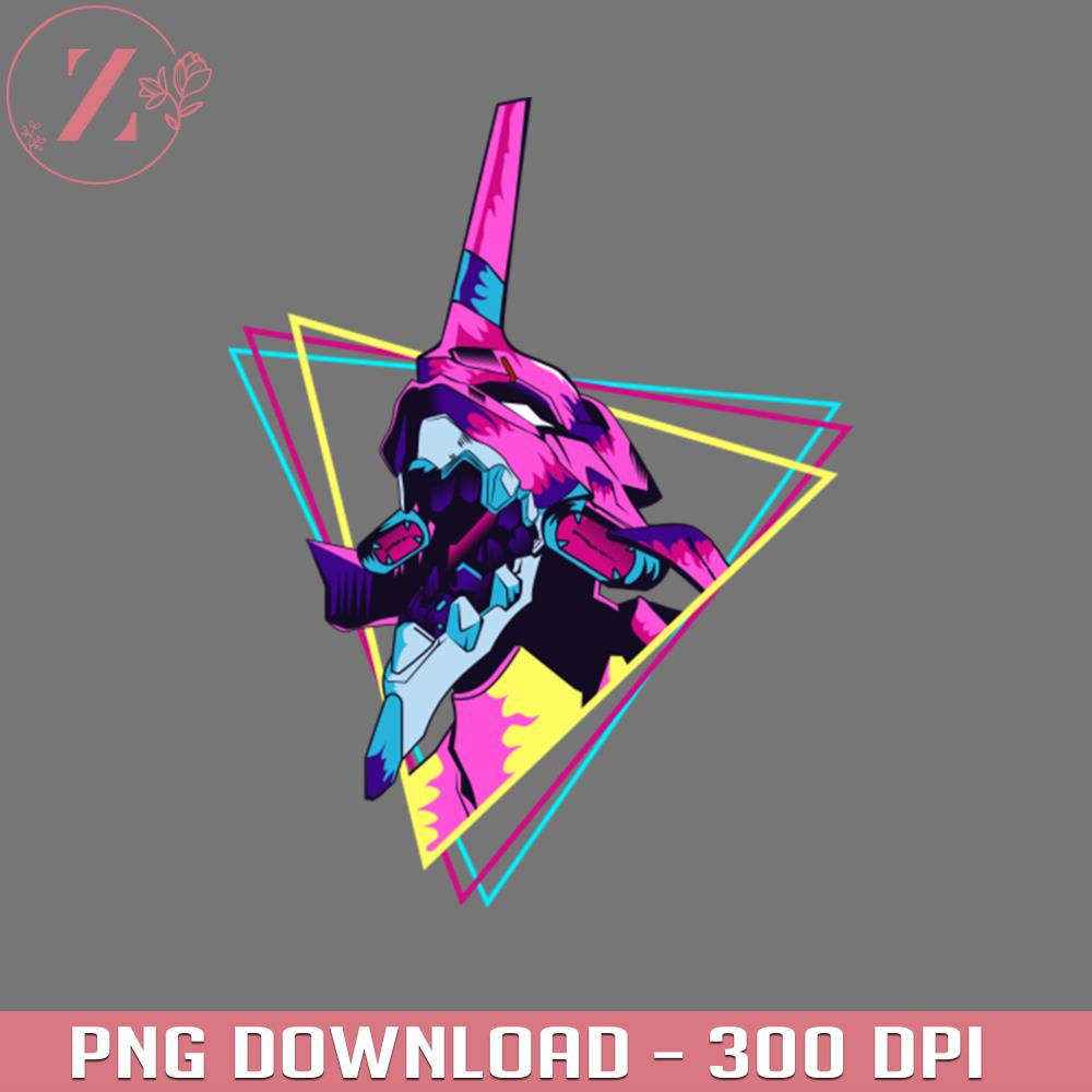 Evangelion Eva 01 Retro Anime PNG | Inspire Uplift
