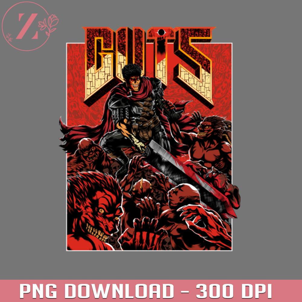 Guts of Doom Alternate Anime PNG | Inspire Uplift