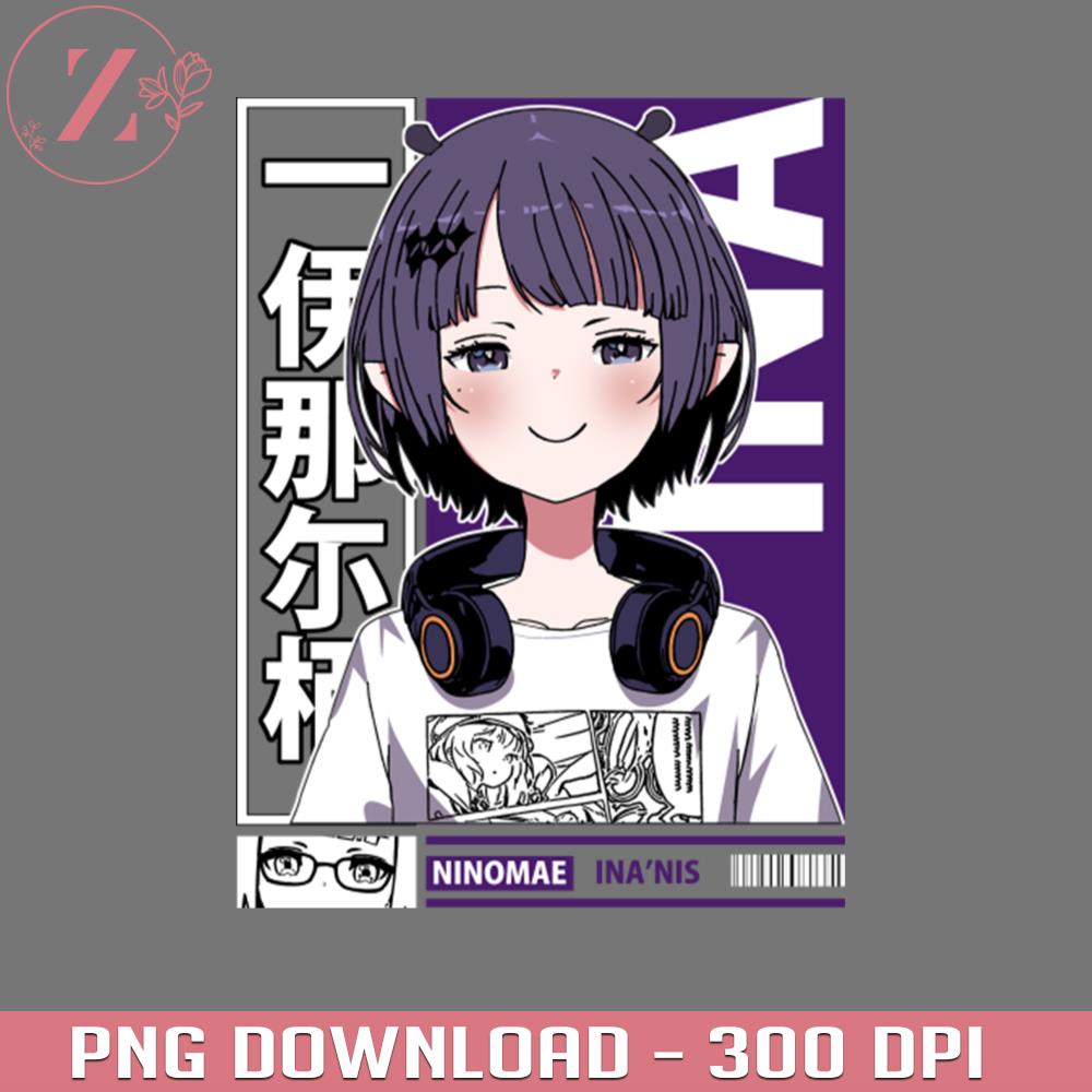 Ninomae Inanis Ina Smug Anime PNG | Inspire Uplift