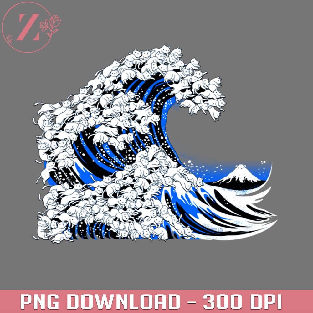 Kanagawa Cat Wave Black Fullmetal Alchemist PNG download | Inspire Uplift