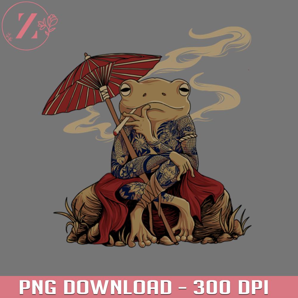 Japanese Frog Chill 7840PNG Manga PNG download | Inspire Uplift