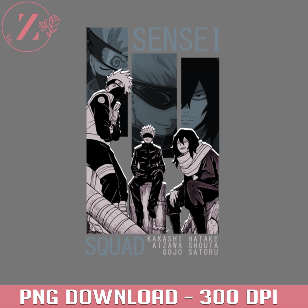 Sensei Squad Anime 1293PNG Manga PNG download | Inspire Uplift