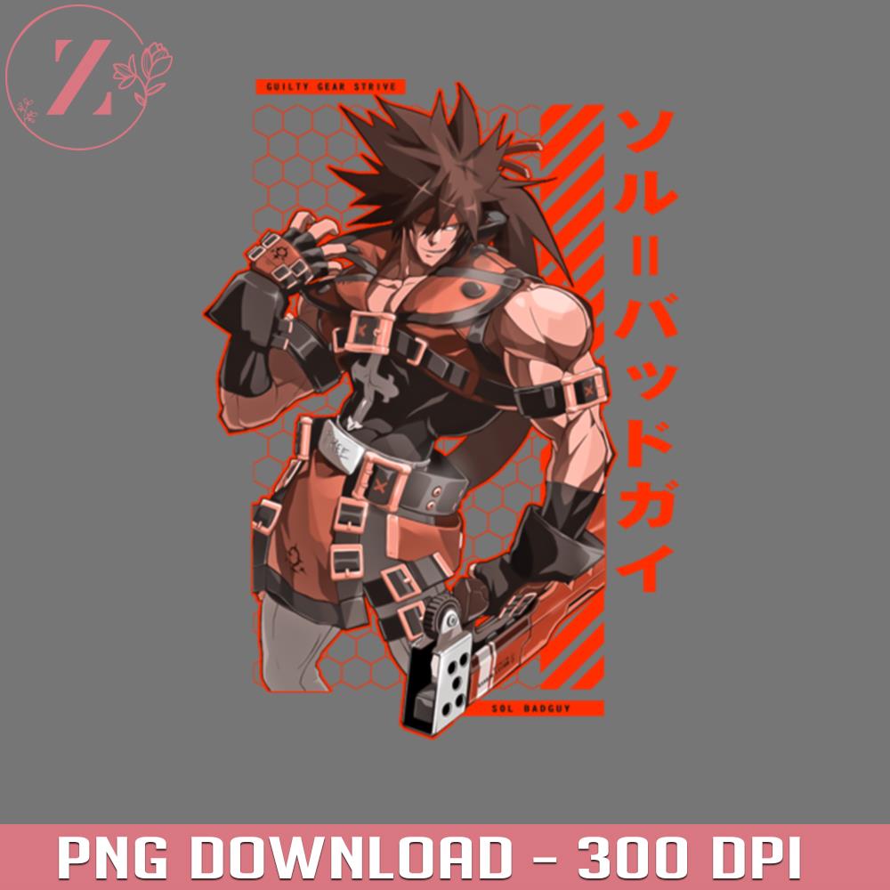 Guilty Gear Sol Badguy 5741PNG Manga PNG download | Inspire Uplift