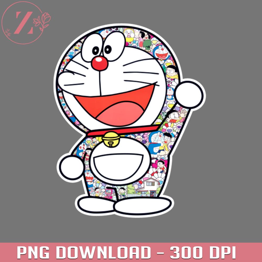 TAKASHI MURAKAMI DORAEMON IN THE FIELD OF FLOWERS 5995PNG Ma | Inspire ...