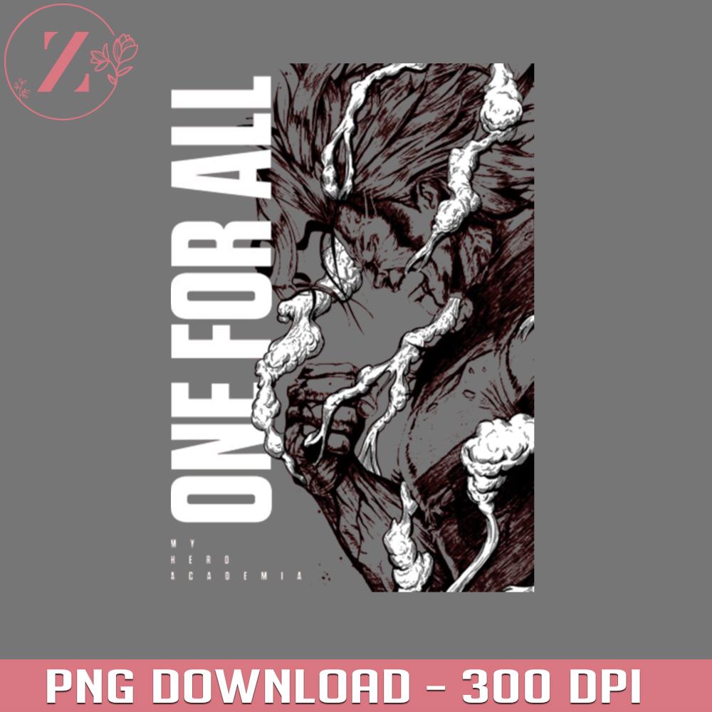 One For All 3370PNG Manga PNG download | Inspire Uplift