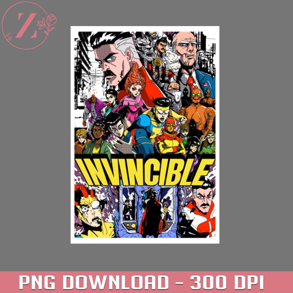 Invincible Poster Manga Style 9568PNG Manga PNG download | Inspire Uplift