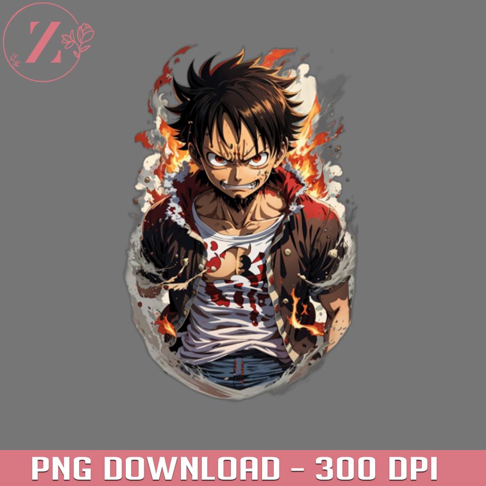 Luffy Wrath Mode Anime PNG One Piece PNG download | Inspire Uplift