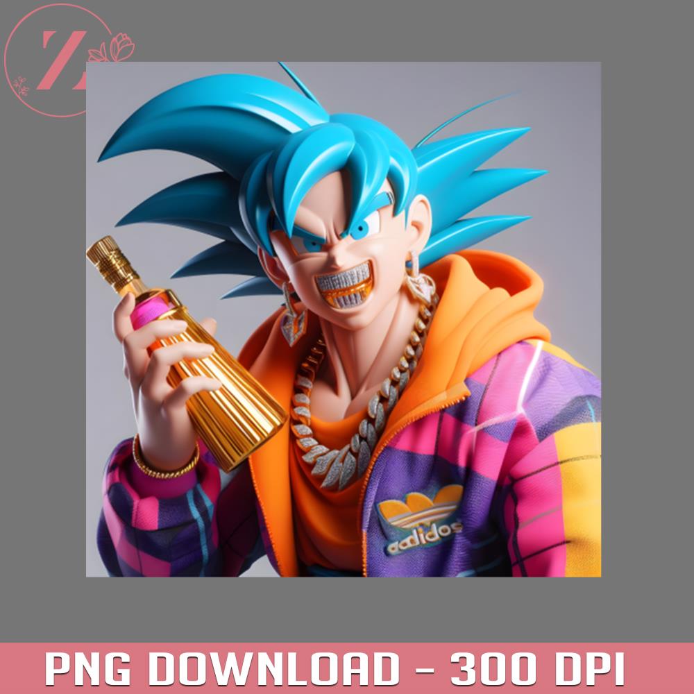 Goku Blue drip Anime PNG Dragon Ball PNG download | Inspire Uplift