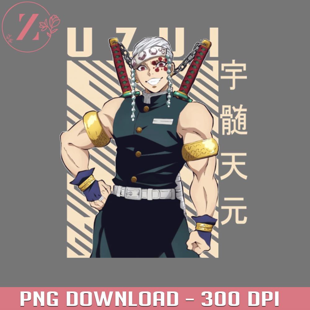 Uzui Tengen Demo Anime Damon Slayer PNG download | Inspire Uplift