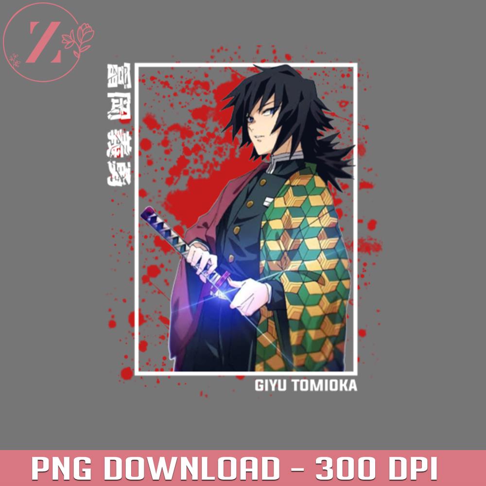 Giyu Tomioka Demo Anime Damon Slayer PNG download | Inspire Uplift