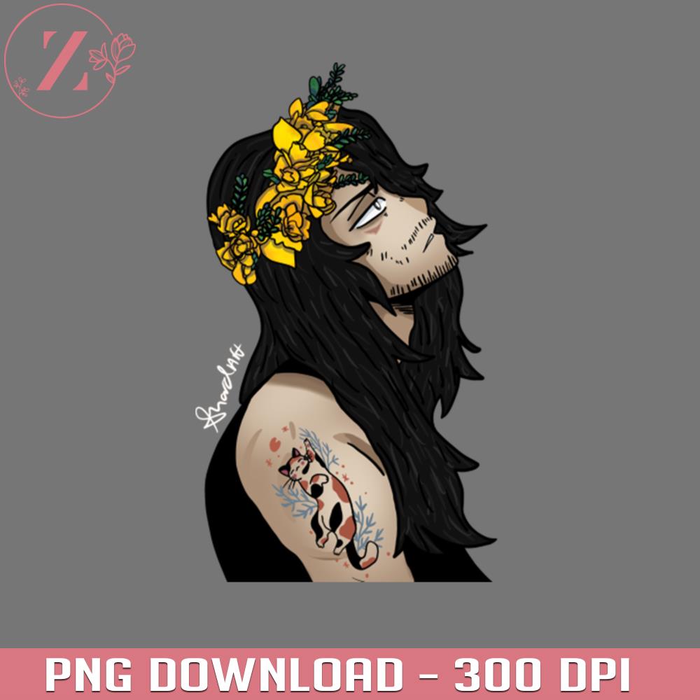 flower crown aizawa Anime My Hero Academia PNG download | Inspire Uplift