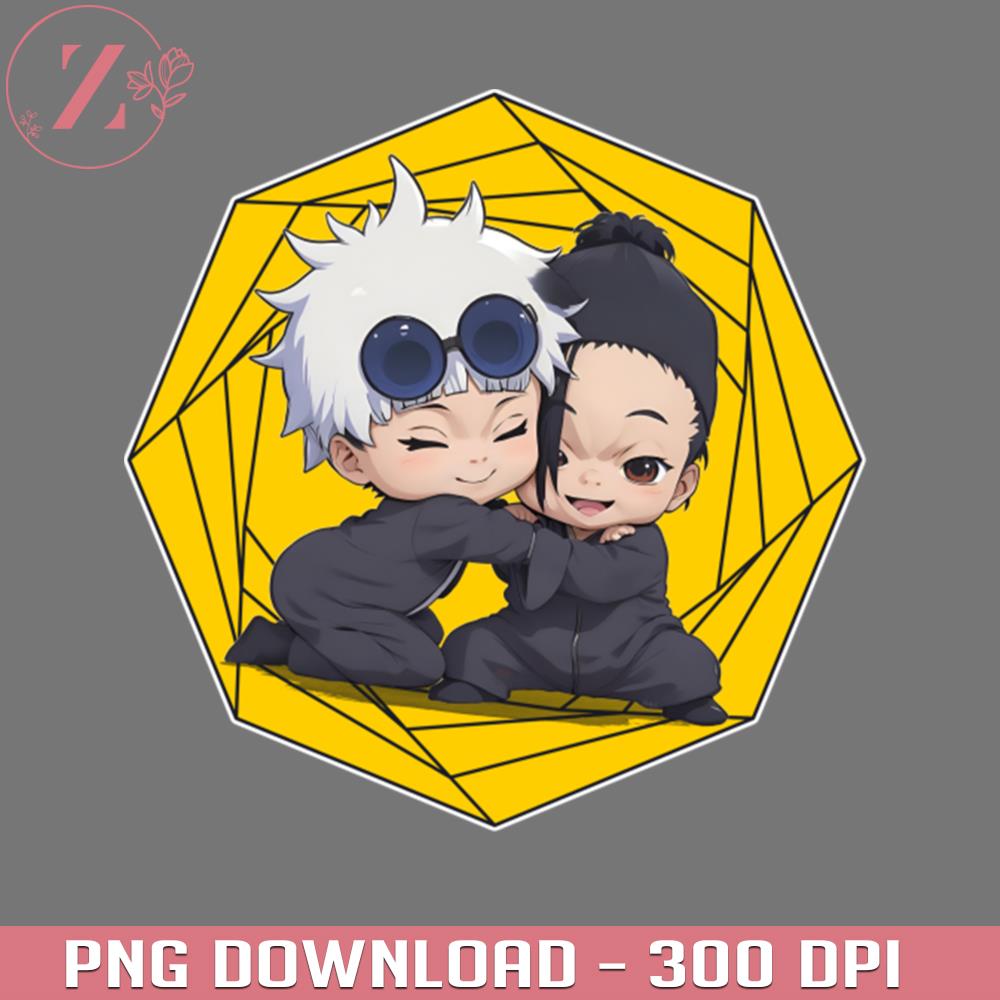 Adorable Gojo and Geto Anime Jujutsu Kaisen PNG download | Inspire Uplift