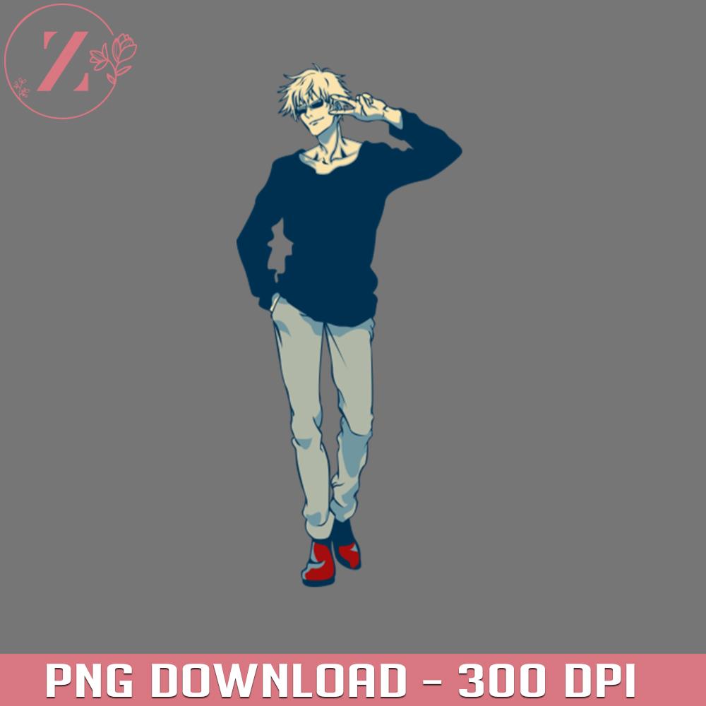 Gojo Satoru Anime Jujutsu Kaisen PNG download | Inspire Uplift
