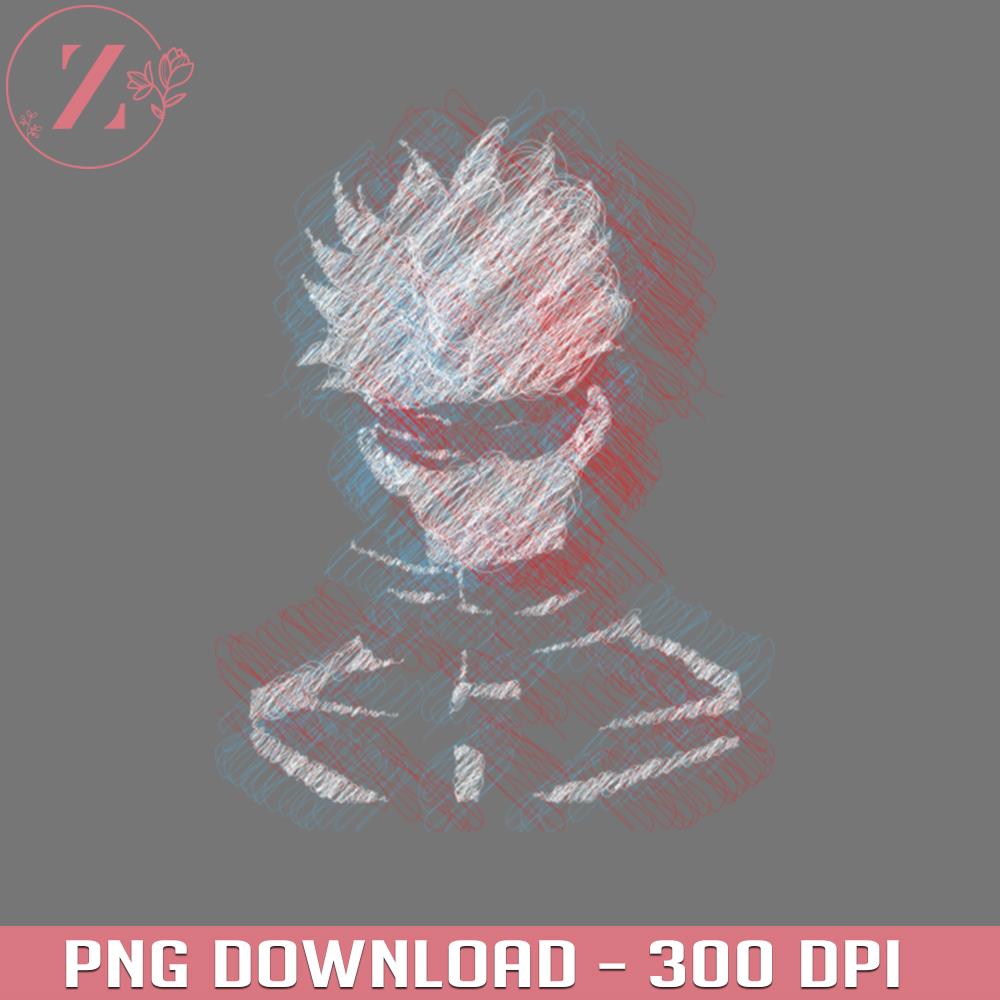 Gojo Satoru with Scribble Art Anime Jujutsu Kaisen PNG downl - Inspire ...