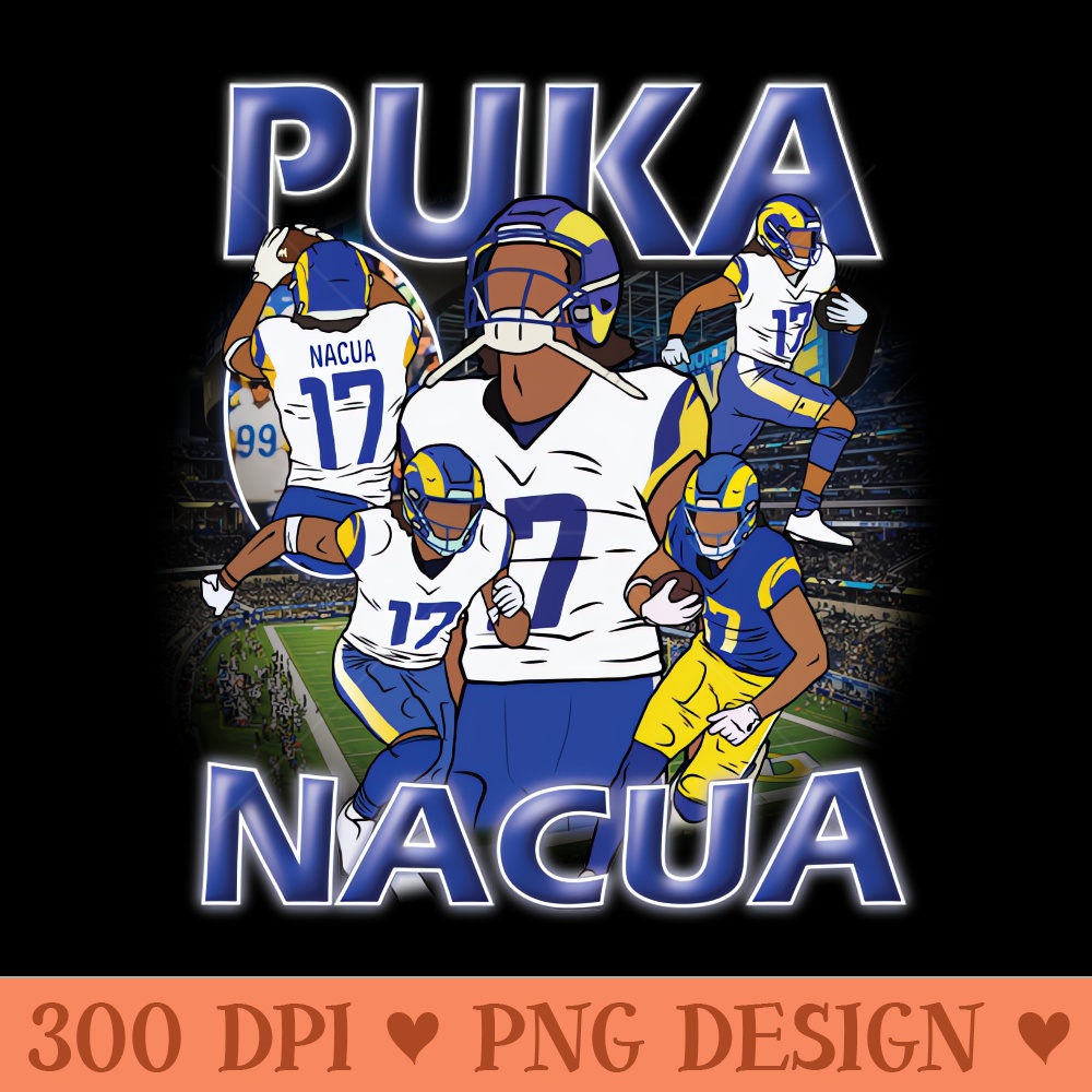 Puka Nacua Vintage - PNG Downloadable Art | Inspire Uplift