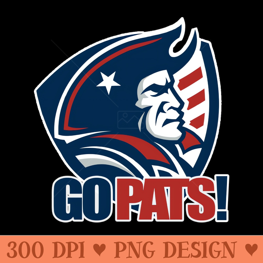 Go Pats - Downloadable PNG | Inspire Uplift
