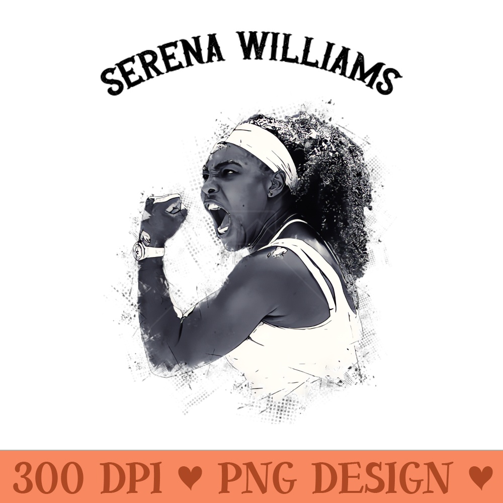 Serena Williams - Digital PNG Art | Inspire Uplift