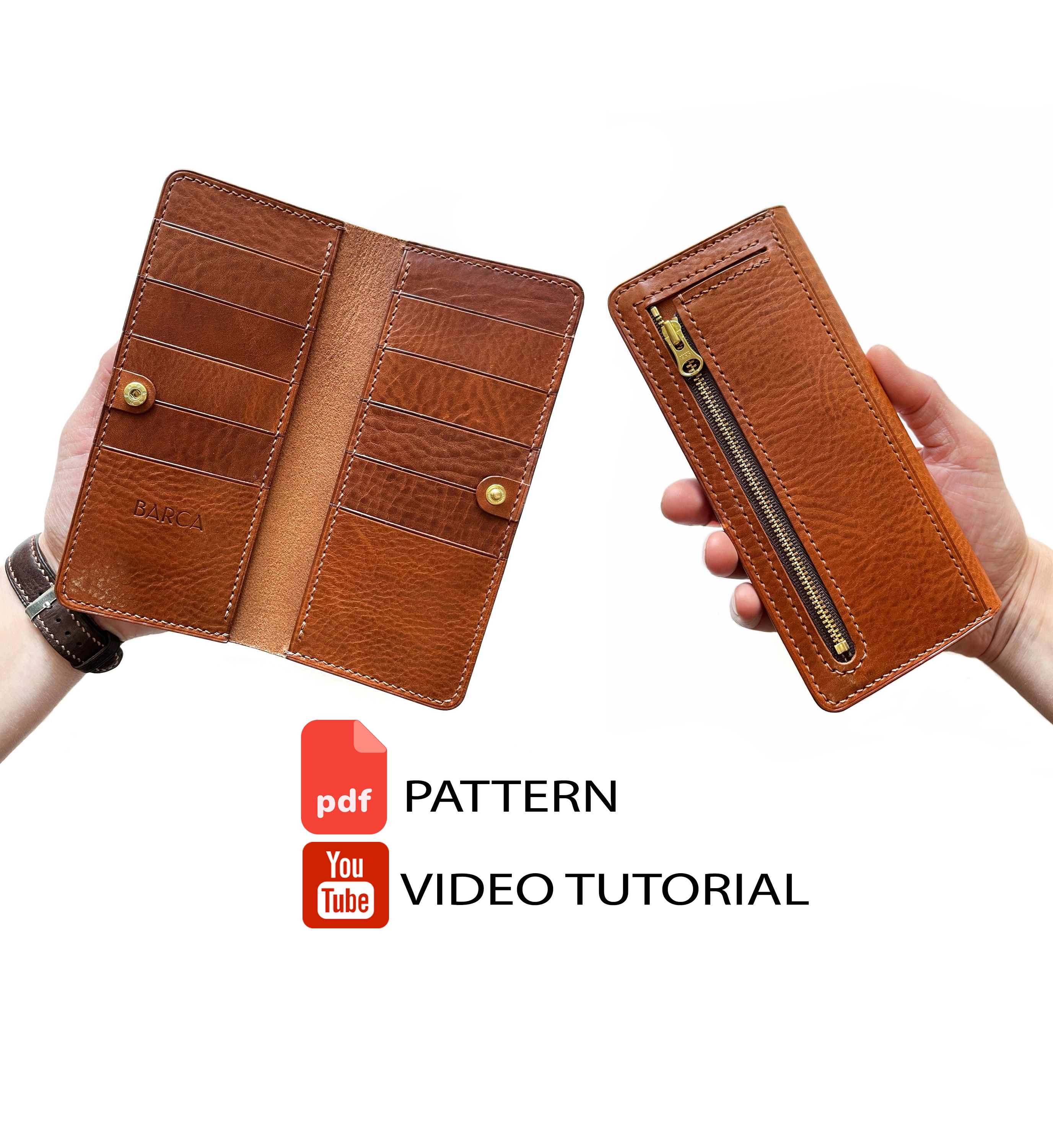 PDF Pattern longer wallet - Pattern of a leather wallet - Do | Inspire ...