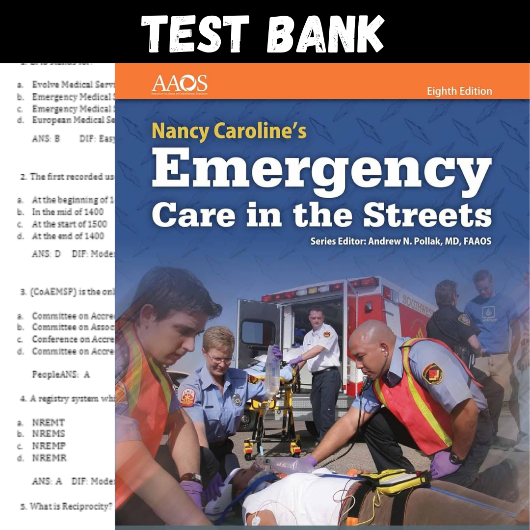 Latest 2024 Emergency Care In The Streets 8th Edition By Nan | Inspire ...
