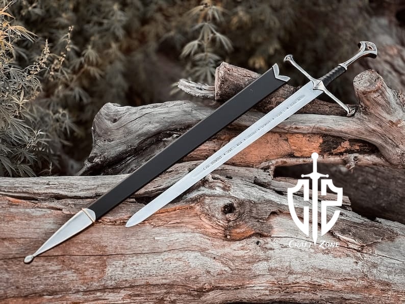 ANDURIL Sword of Strider, Custom Engraved Sword, LOTR Sword, | Inspire ...
