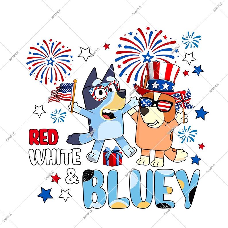 Retro Bluey 4th of July PNG, Bluey Png, Fourth Of July Png, | Inspire ...