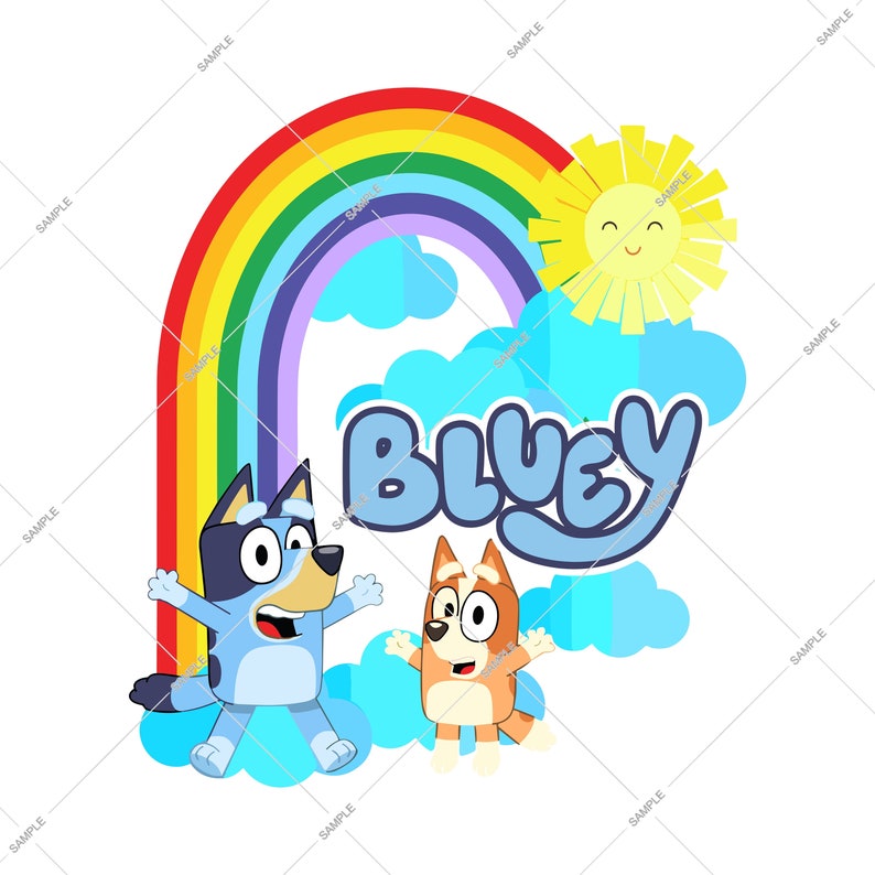 Bluey Rainbow Png, Bluey Png, Bluey Birthday Png, Bingo Png, - Inspire ...