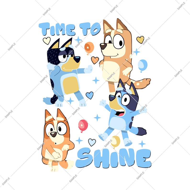Bluey Time To Shine Png, Bluey Friends Png, Bluey Png, Bluey | Inspire ...